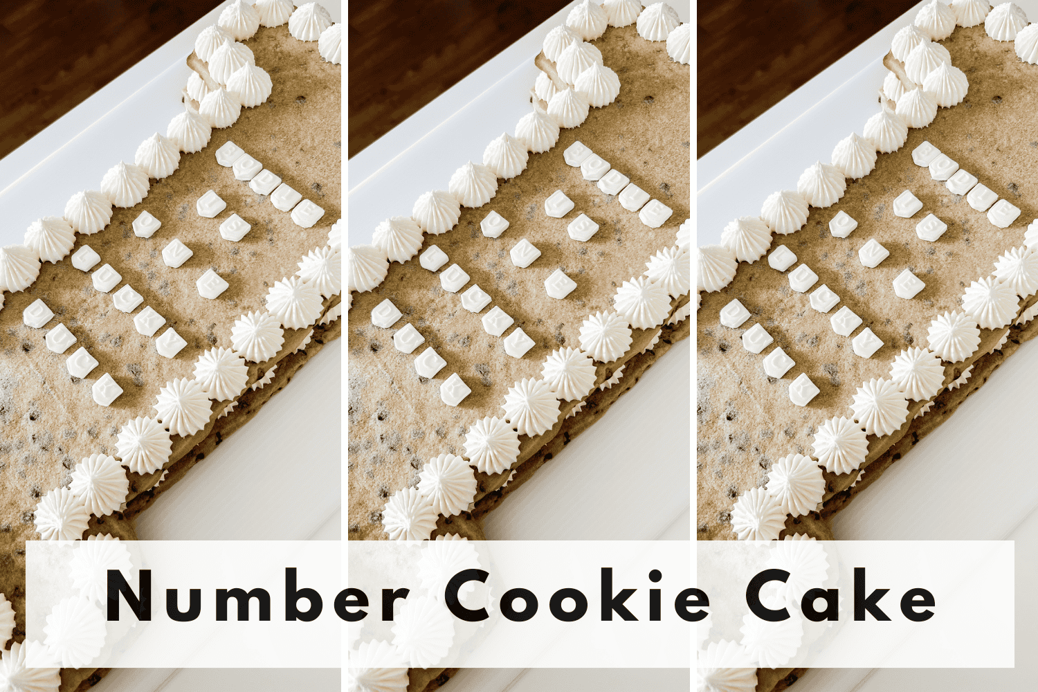 Number Cookie Cake