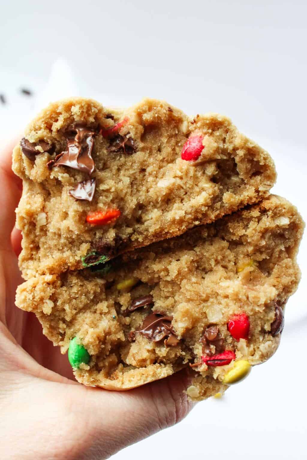 Giant Peanut Butter Monster Cookies (No-Chill Recipe!)