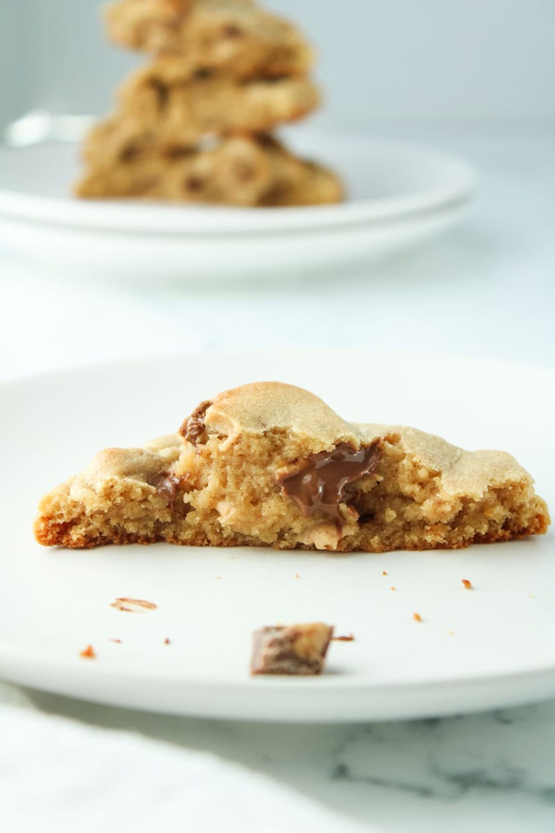 Giant Chocolate Chip Cookies (No-Chill Recipe!)