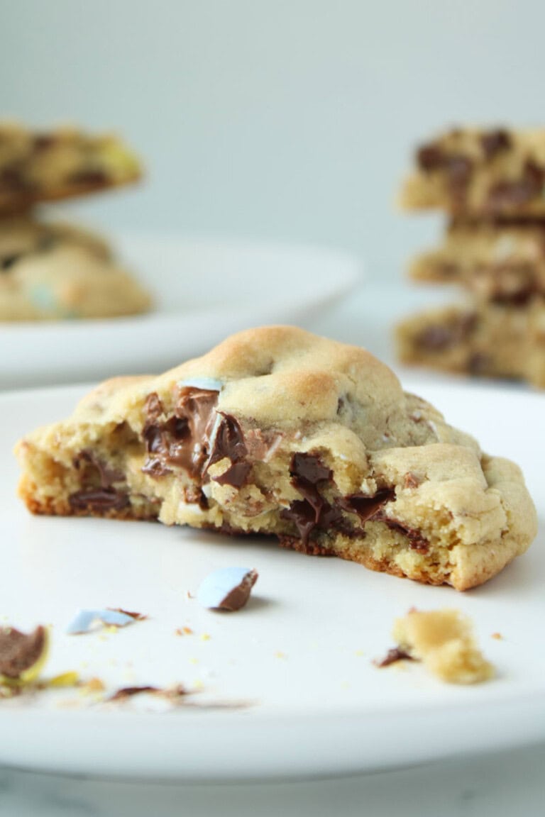 Giant Chocolate Chip Cookies (No-Chill Recipe!)